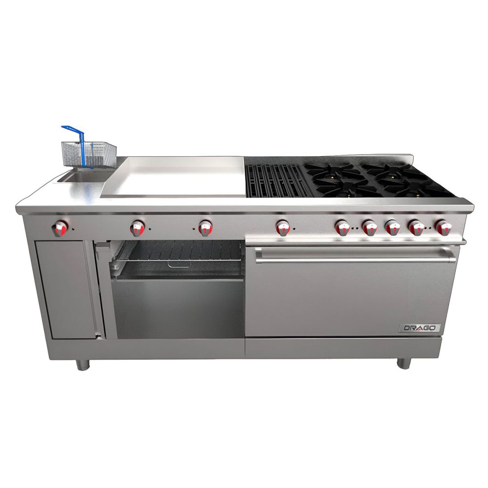 Estufa Industrial DRAGO UNIVERSAL 4 PD Quemadores Horno