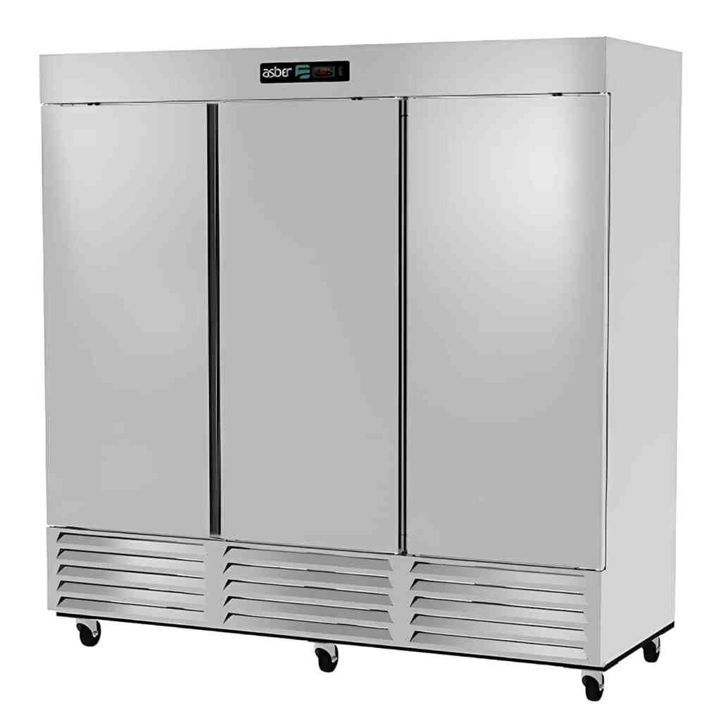 Congelador Industrial Vertical 3 Puertas Solidas Asber ARF-72-H
