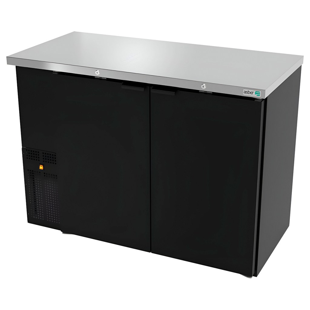 Refrigerador Contrabarra Vinil Negro 2 ASBER ABBC-24-48 HC