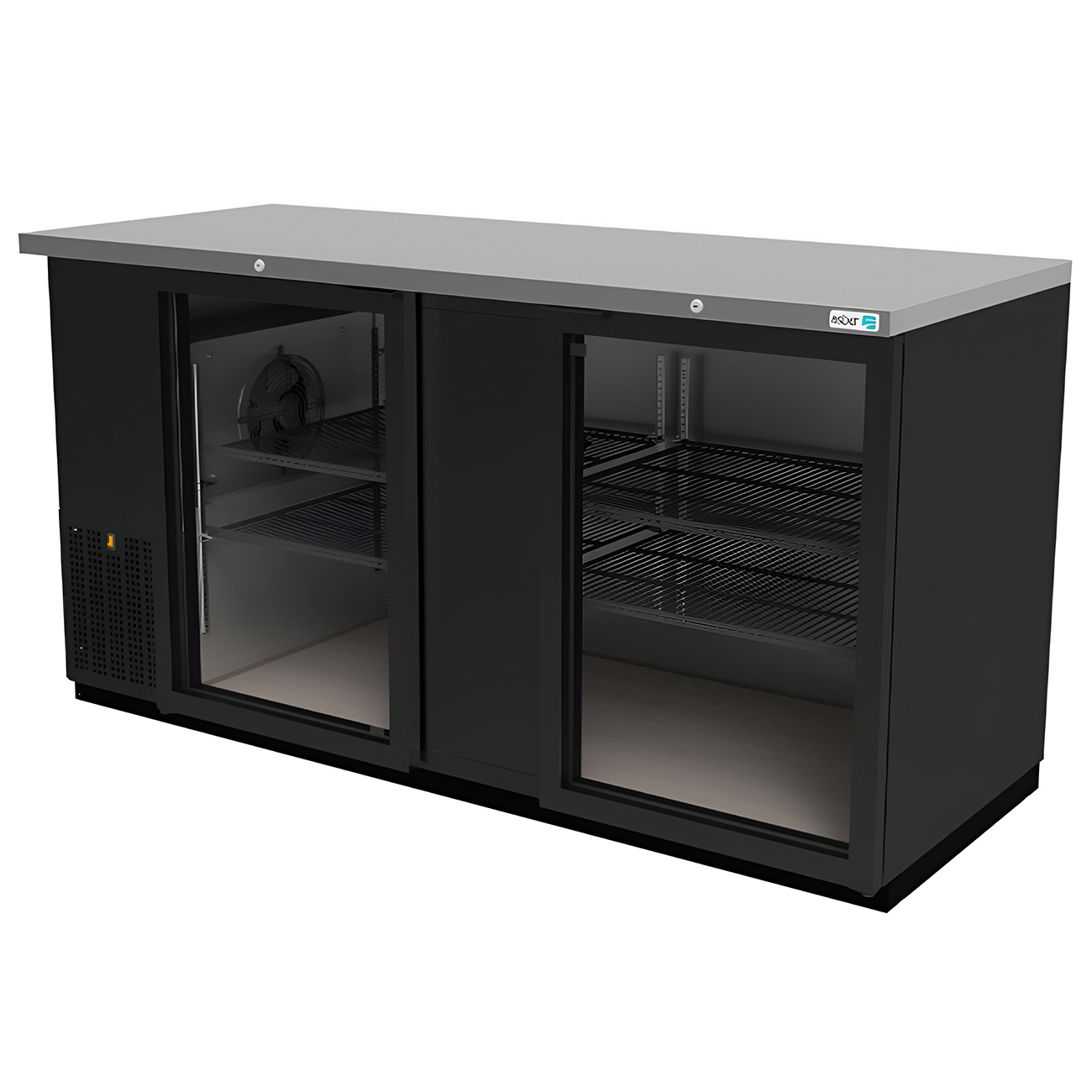 Refrigerador Contrabarra Vinil Negro ASBER ABBC-68G HC