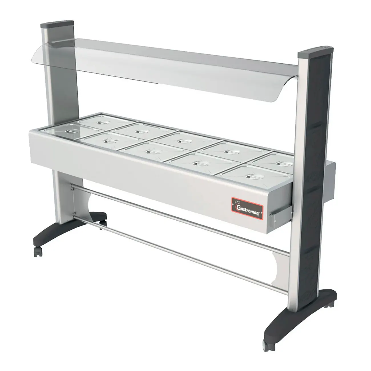 Mesa Caliente Buffetera 65 L 10 Insertos GPANIZ BTE10SL
